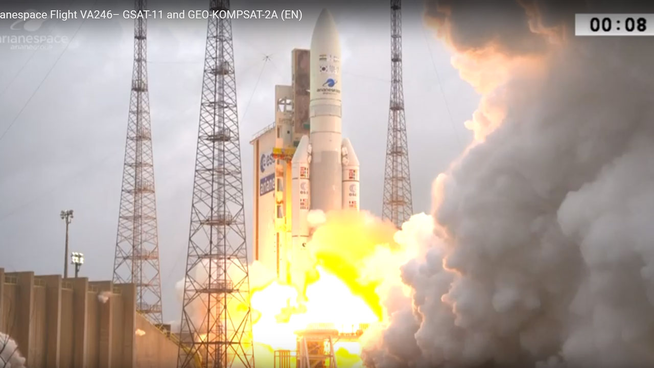 Ariane 5 réussit son 6e lancement de l'année 2018 | ArianeGroup